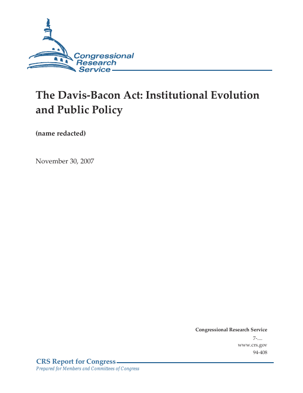 Davis Bacon Act