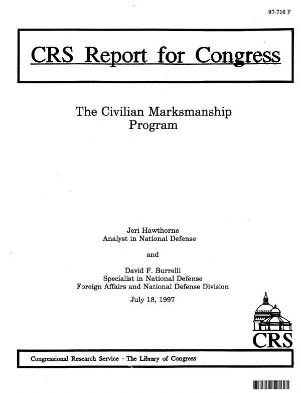 The Civilian Marksmanship Program - EveryCRSReport.com