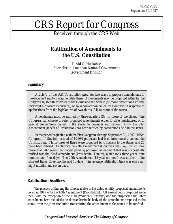 21st Amendment Document