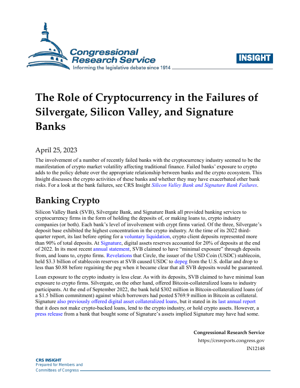 The Role of Cryptocurrency in the Failures of Silvergate, Silicon ...