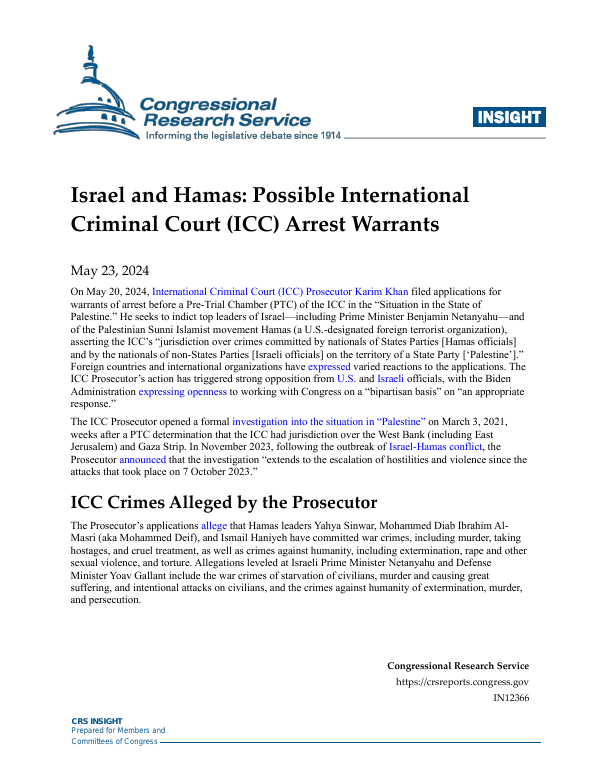 Israel and Hamas: Possible International Criminal Court (ICC) Arrest ...