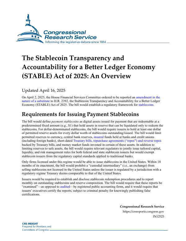 The Stablecoin Transparency and Accountability for a Better Ledger ...