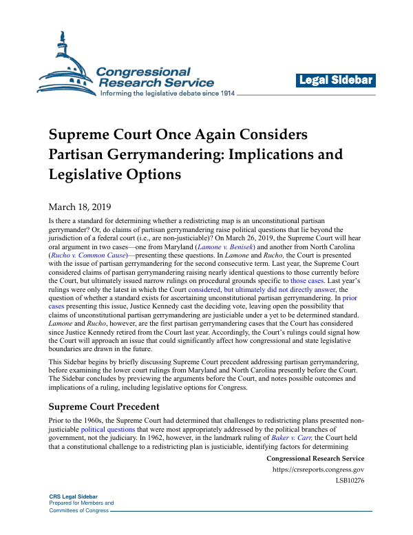 Supreme Court Once Again Considers Partisan Gerrymandering ...