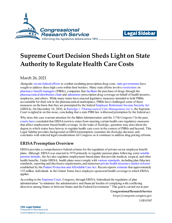 Supreme Court Decision Sheds Light on State Authority to Regulate ...