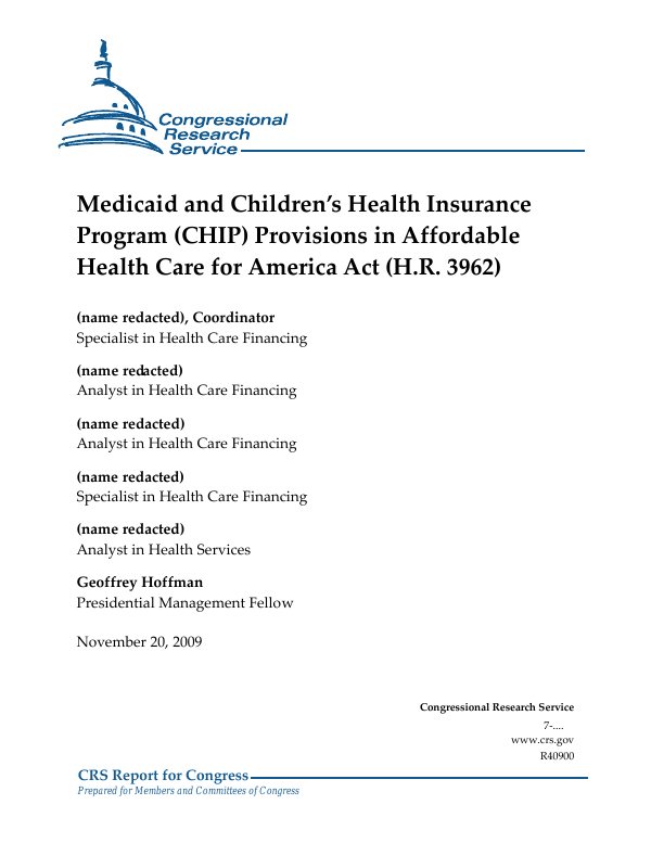 Medicaid and Children’s Health Insurance Program (CHIP) Provisions in ...