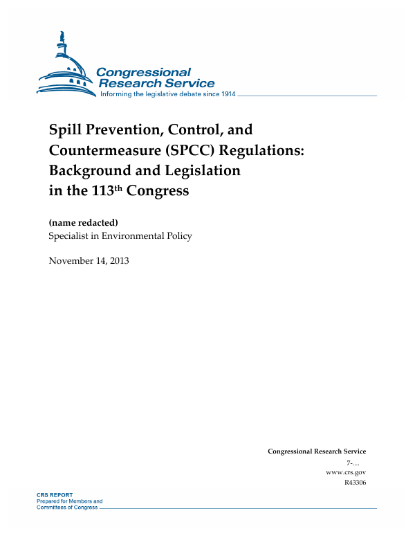 Spill Prevention, Control, and Countermeasure (SPCC) Regulations ...