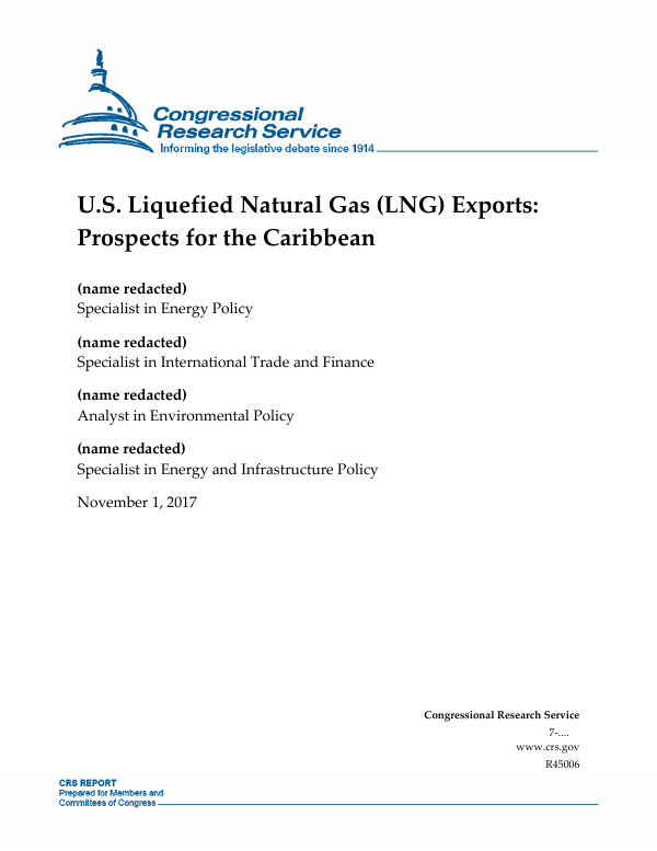 U.S. Liquefied Natural Gas (LNG) Exports: Prospects for the Caribbean ...