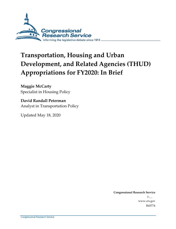 Transportation, Housing and Urban Development, and Related Agencies ...