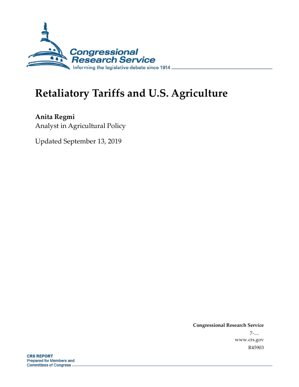 Retaliatory Tariffs and U.S. Agriculture - EveryCRSReport.com
