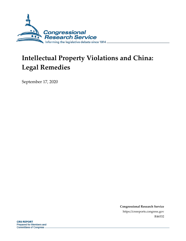 Intellectual Property Violations and China: Legal Remedies ...