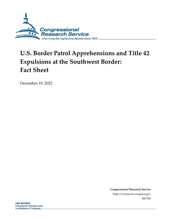 U.S. Border Patrol Apprehensions and Title 42 Expulsions at the ...