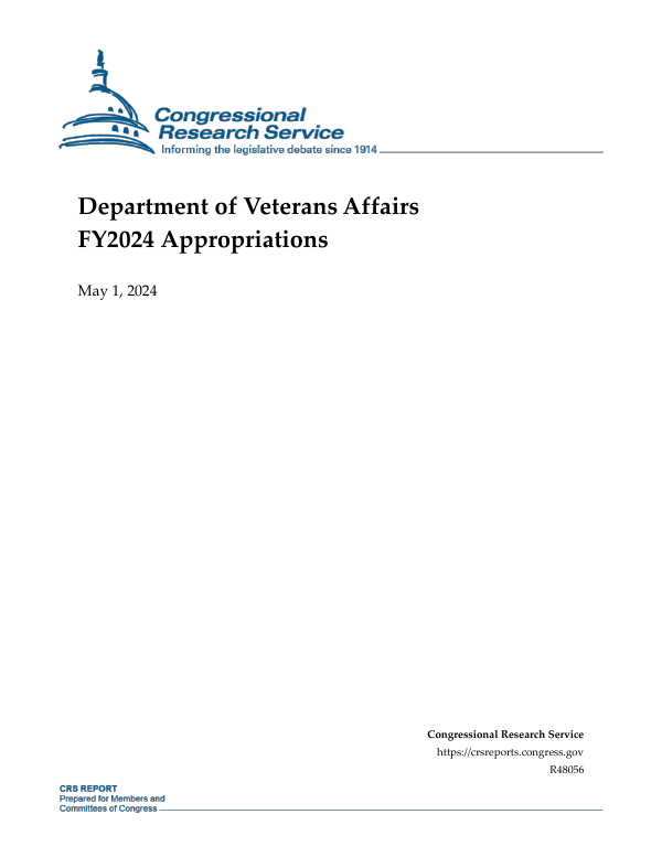 Department of Veterans Affairs FY2024 Appropriations - EveryCRSReport.com
