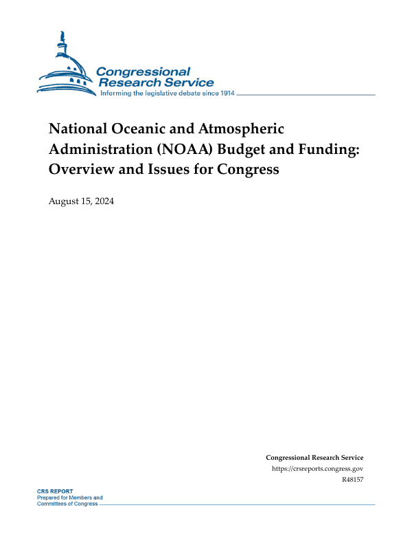 National Oceanic and Atmospheric Administration (NOAA) Budget and ...