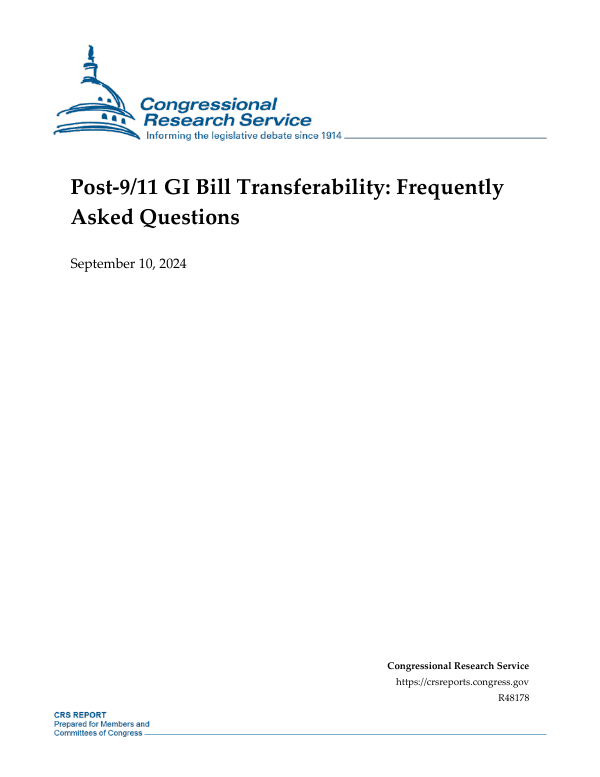 Post-9/11 GI Bill Transferability: Frequently Asked Questions ...