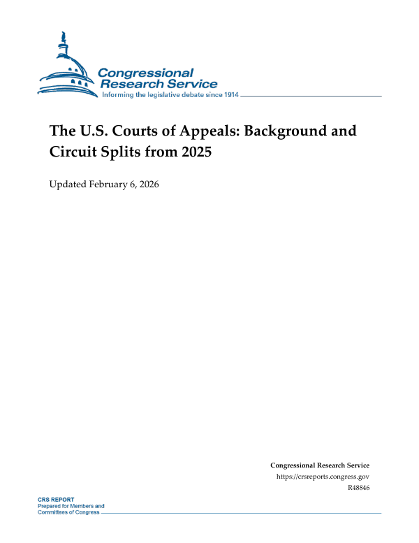 The U.S. Courts of Appeals: Background and Circuit Splits from 2025 ...