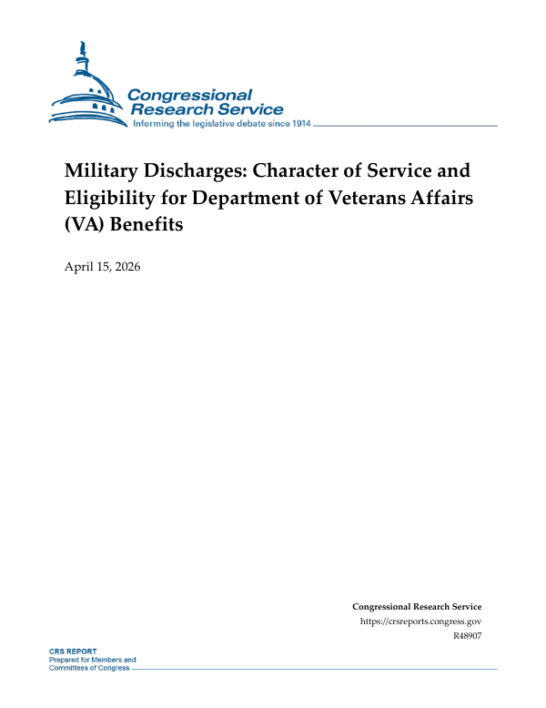 Military Discharges: Character of Service and Eligibility for ...