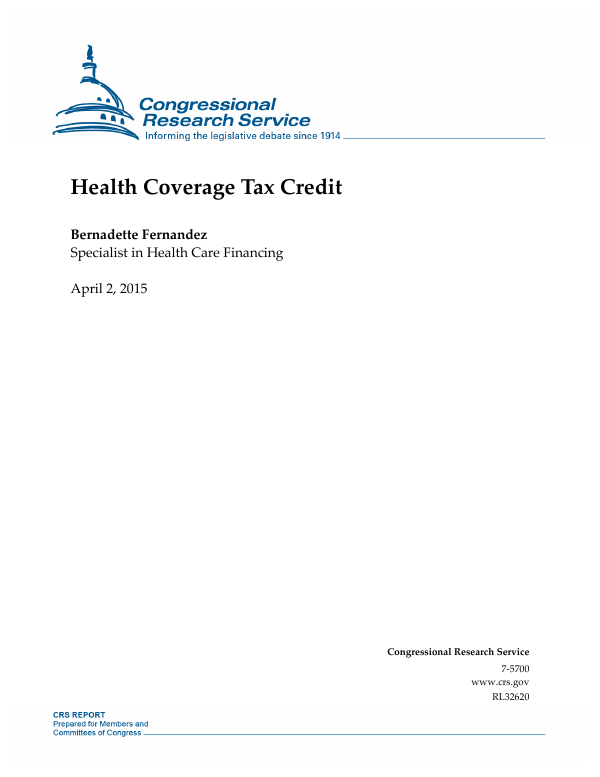 Health Coverage Tax Credit - EveryCRSReport.com