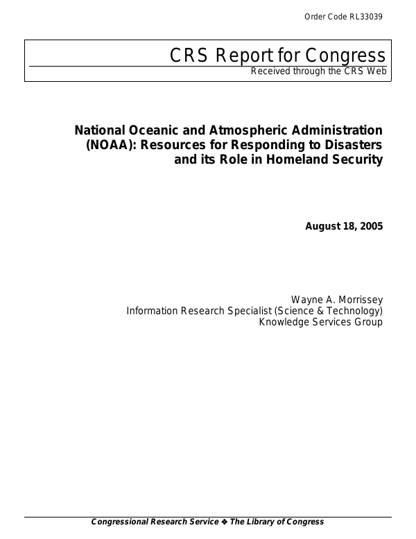 National Oceanic and Atmospheric Administration (NOAA): Resources for ...