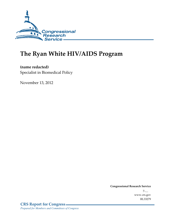 The Ryan White HIV/AIDS Program - EveryCRSReport.com