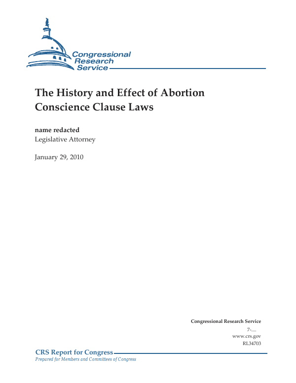 The History and Effect of Abortion Conscience Clause Laws ...