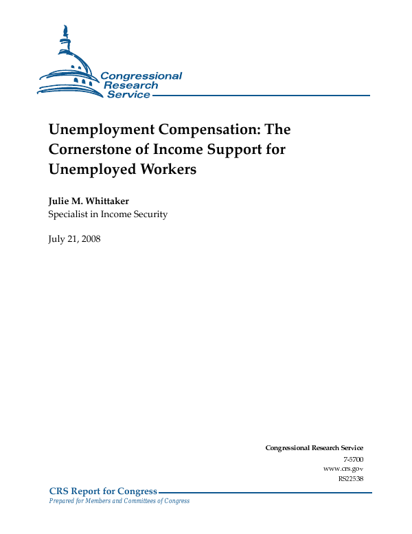 Unemployment Compensation: The Cornerstone of Income Support for ...