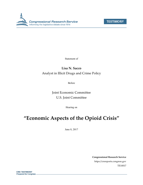 Economic Aspects of the Opioid Crisis - EveryCRSReport.com