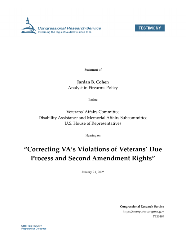Correcting VA’s Violations of Veterans’ Due Process and Second ...